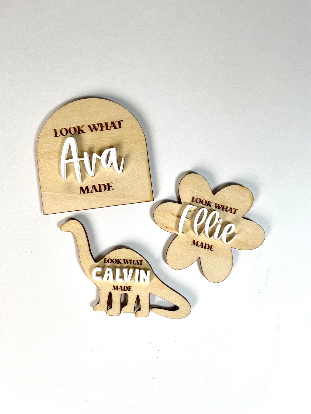 Look What I Made Magnet Arched Magnet Flower Magnet Dinosaur Magnet ...