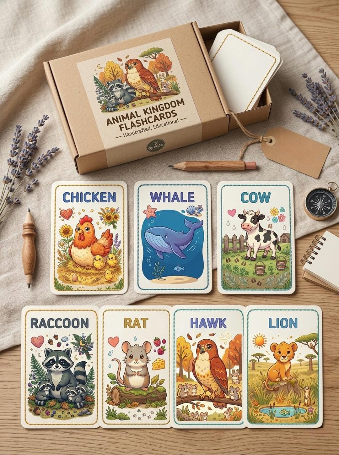 Animal Flashcards Printable | Woodland Safari Toddler Learning (PDF ...