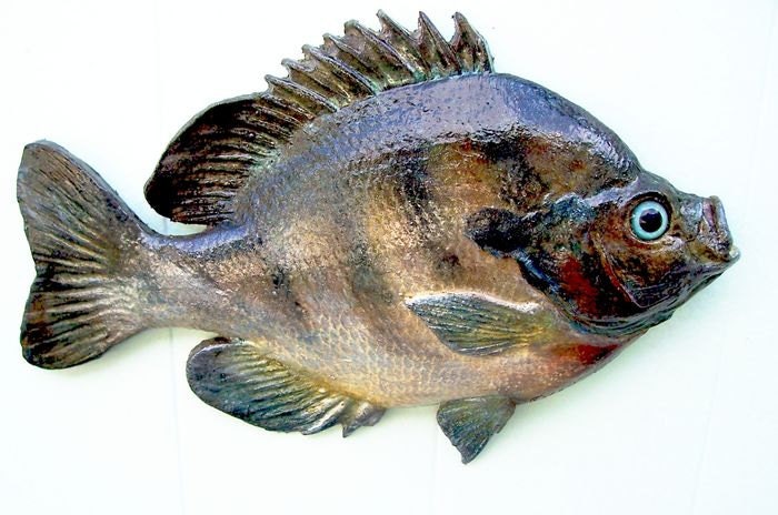 Bluegill Sunfish Wall Carving Cast Artist Fish Sculpture - Etsy