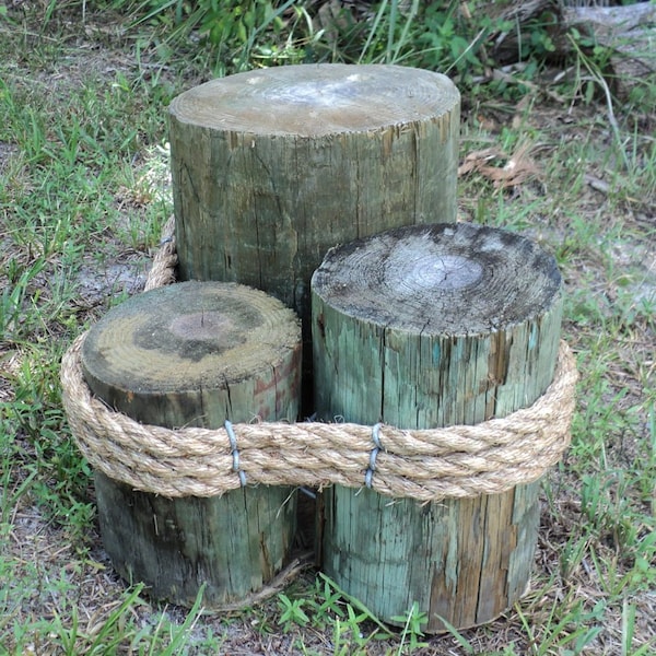Nautical Pilings With Rope - Etsy