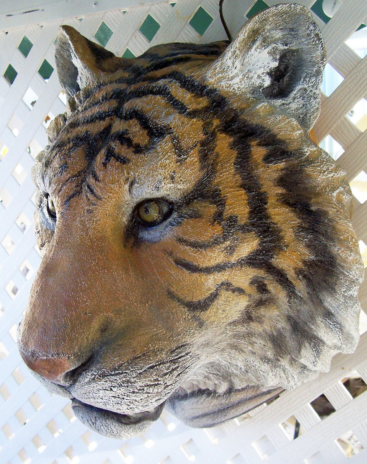Big Lifesized Tiger Head Statue Wall Artist Sculpture - Etsy