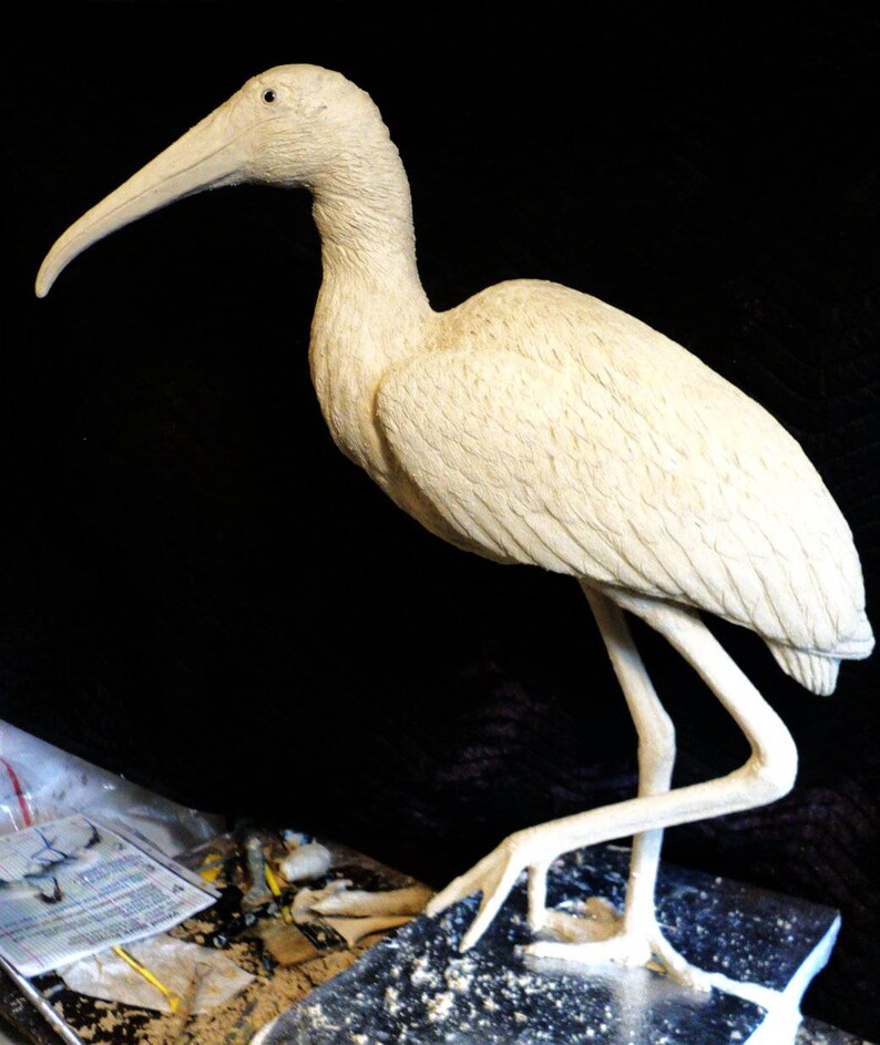 Wood Stork Statue Lifesize 32 in. Sculpture | Etsy