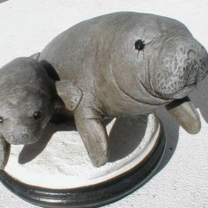 MANATEES 7 X 4 Sculpture - Etsy