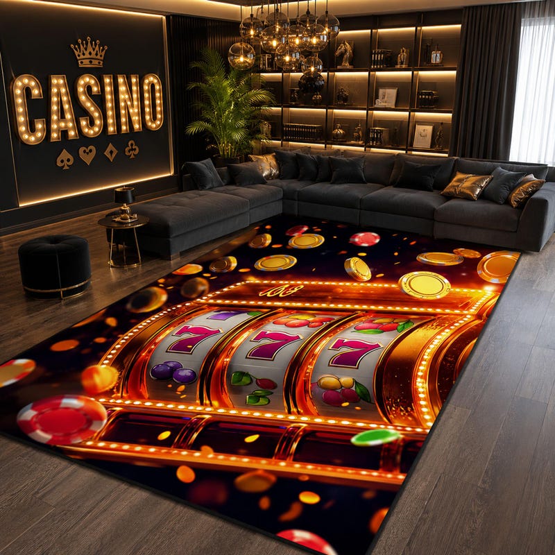 Casino Theme Area Rug - Etsy