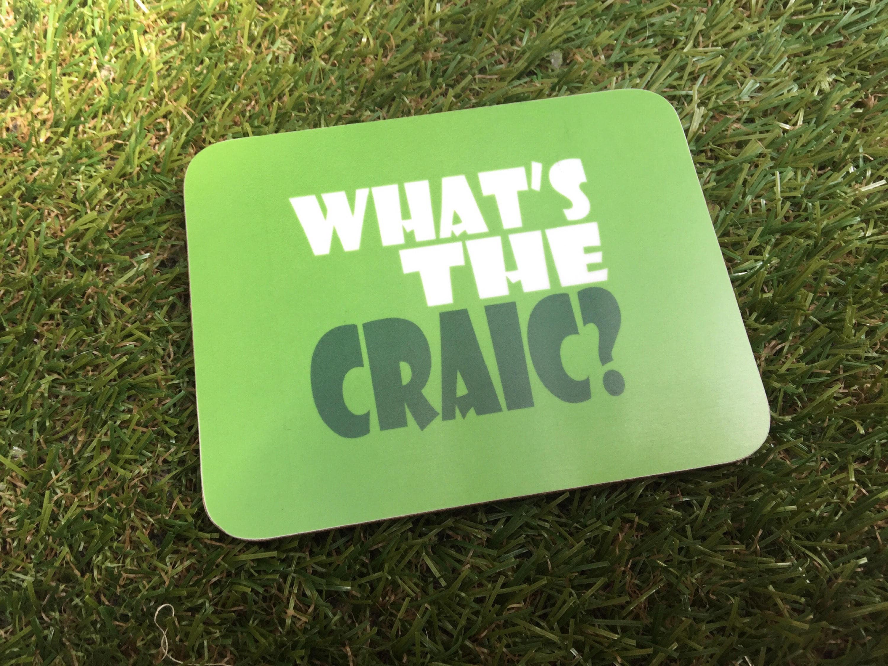 What's the Craic Coaster - Etsy