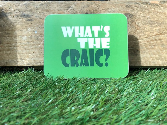 What's the Craic Coaster - Etsy