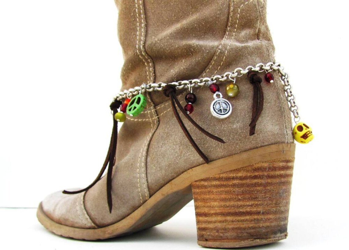 Cowgirl Boot Jewelry, Boho Boot Anklet, Ankle Bracelet, Shoe Charm ...