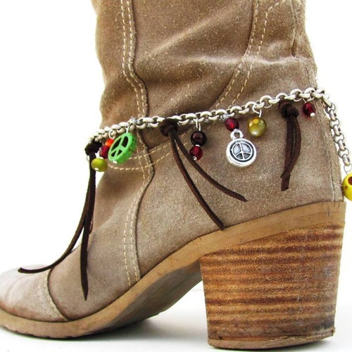 Cowgirl Boot Jewelry Boho Boot Anklet Ankle Bracelet Shoe | Etsy