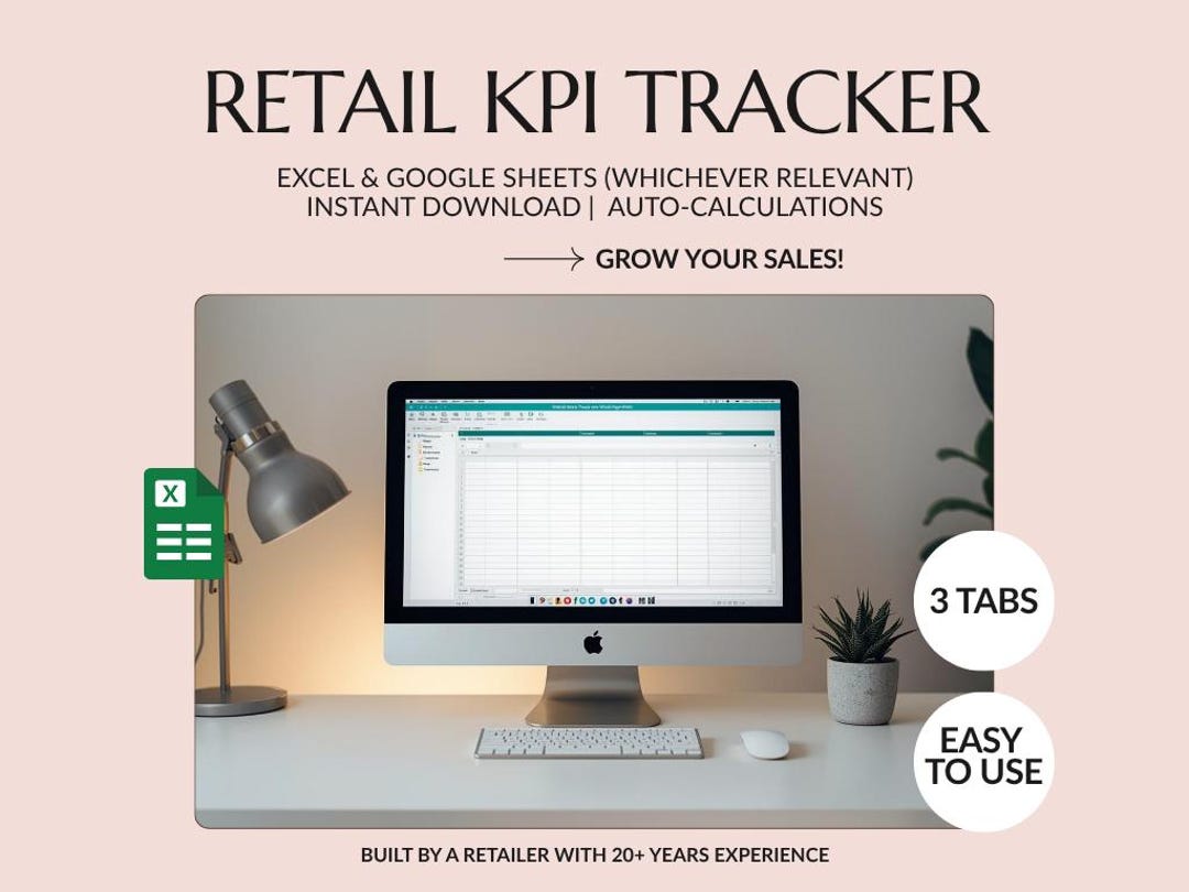Retail KPI Dashboard for Independent Retailers | Weekly Sales Tracker ...