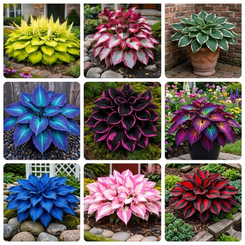 Hosta Rainbow Plants - Etsy