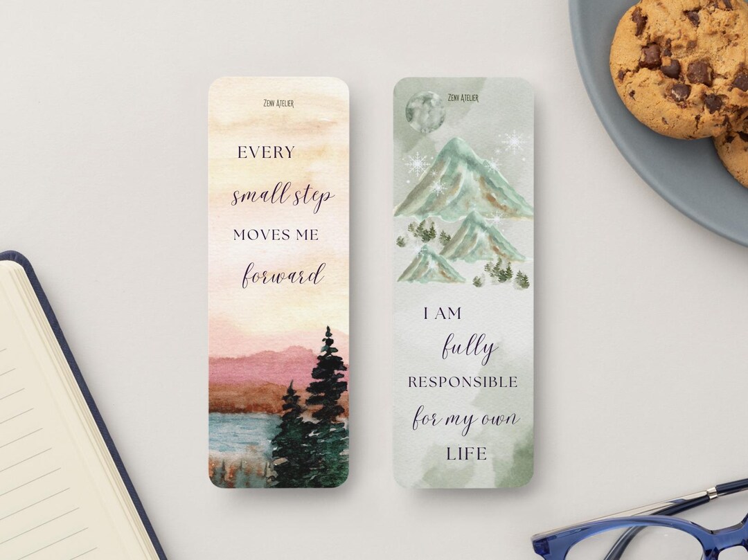 Positive Affirmation Bookmarks Printable: Motivation Bookmark ...