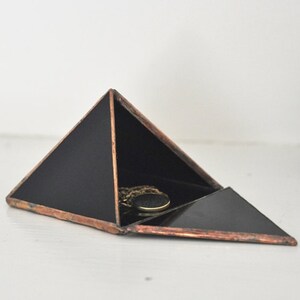 Pyramid Display Box Black Glass Pyramid Jewelry Box - Etsy