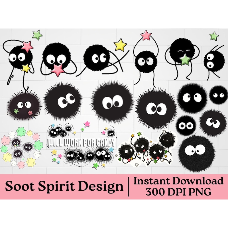 Soot Sprite Svg and Png - Etsy