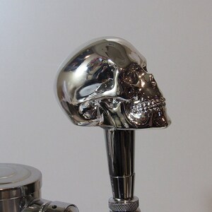 Chrome Skull Beer Tap Handle Sports Bar Kegerator Resin Zombie ...