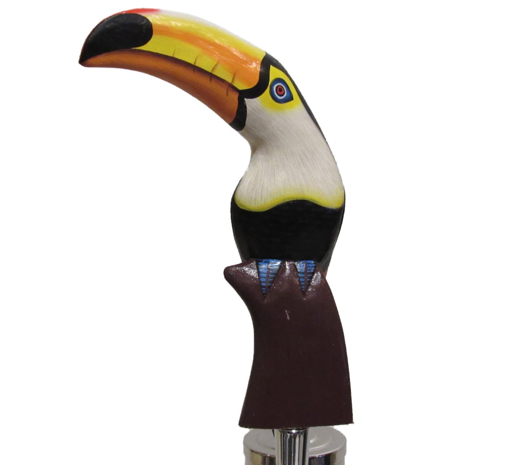 Hand Carved Wooden Toucan Beer Tap Handle Keregator Brewery Barware - Etsy