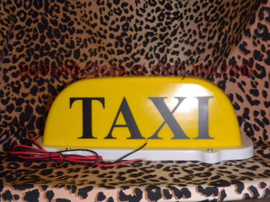 Magnetic Taxi Cab Light Rooftop 10" 12V - Etsy