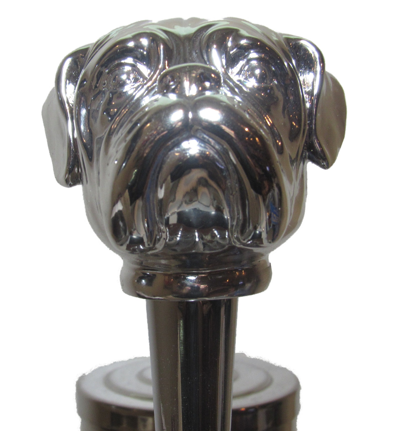 Chrome Bulldog Beer Tap Handle Sports Bar Kegerator Resin Zombie ...