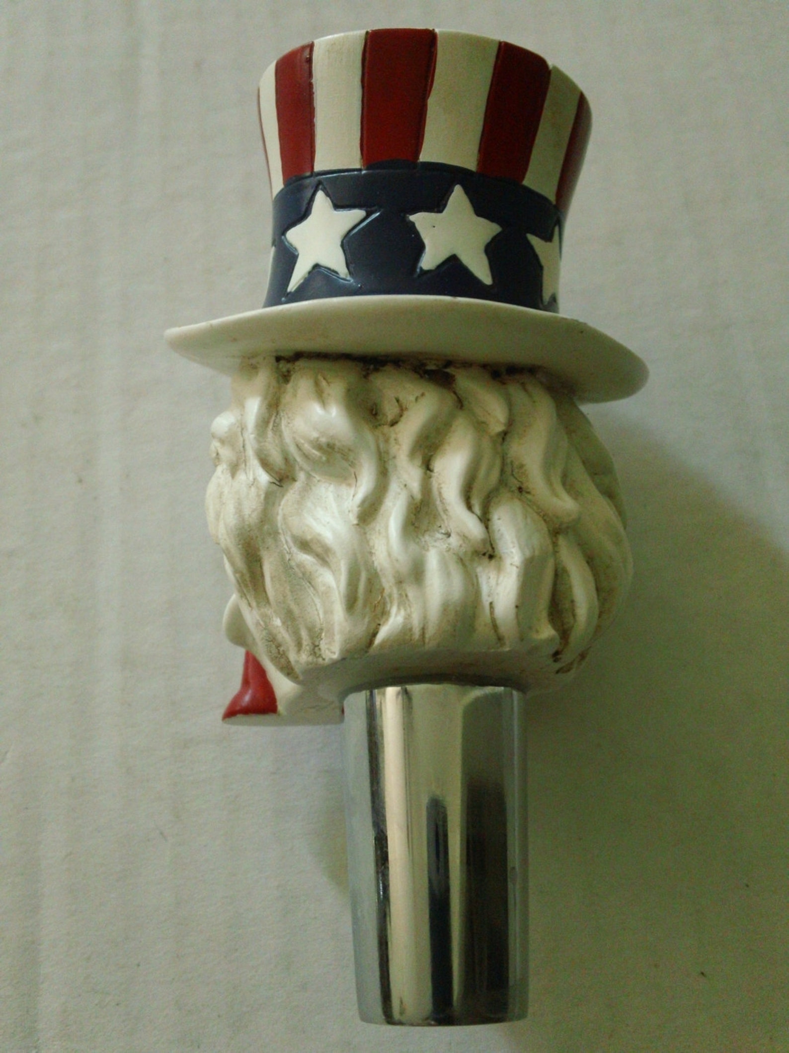 Custom Hand Made Uncle Sam Skeleton Head Skull Beer Tap Handle | Etsy