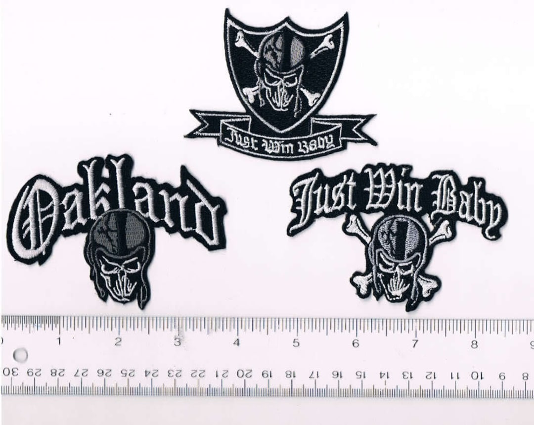 3 Lot of Oakland Raiders Footbal Iron on Embroidered Patch LA - Etsy