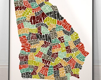Georgia Art Print | Etsy