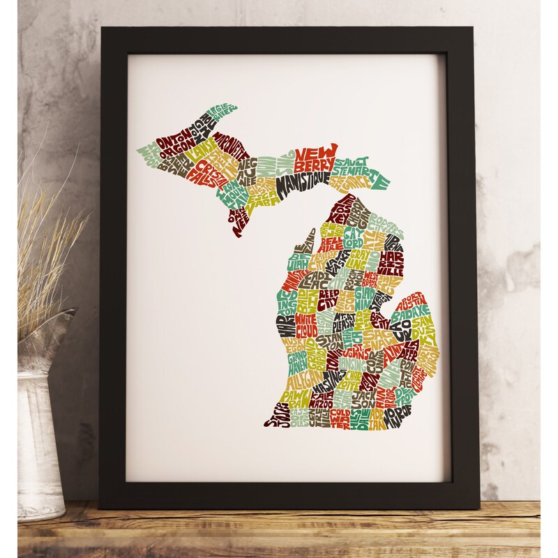 Michigan Decor - Etsy