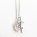St. John Paul II Medal Necklace - Pope JPII Crucifix - Catholic ...