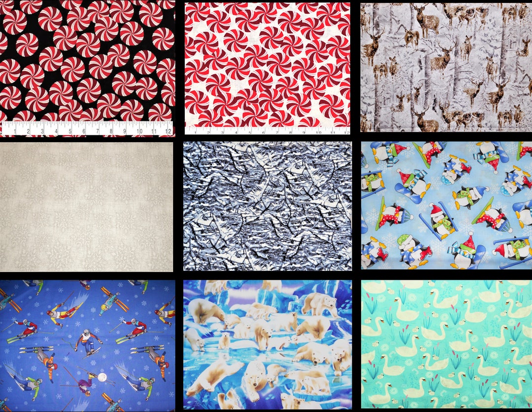 Winter Valance Christmas Winter Kitchen Curtain Snowflake Penguin Deer ...