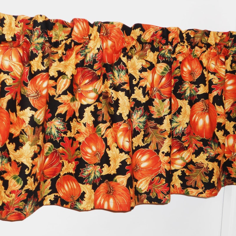 Orange Valance - Etsy