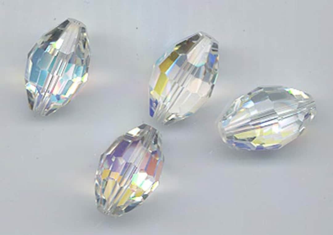 8 Rare Vintage Swarovski Crystal Beads - Art. 351/5200 - 15x10mm ...