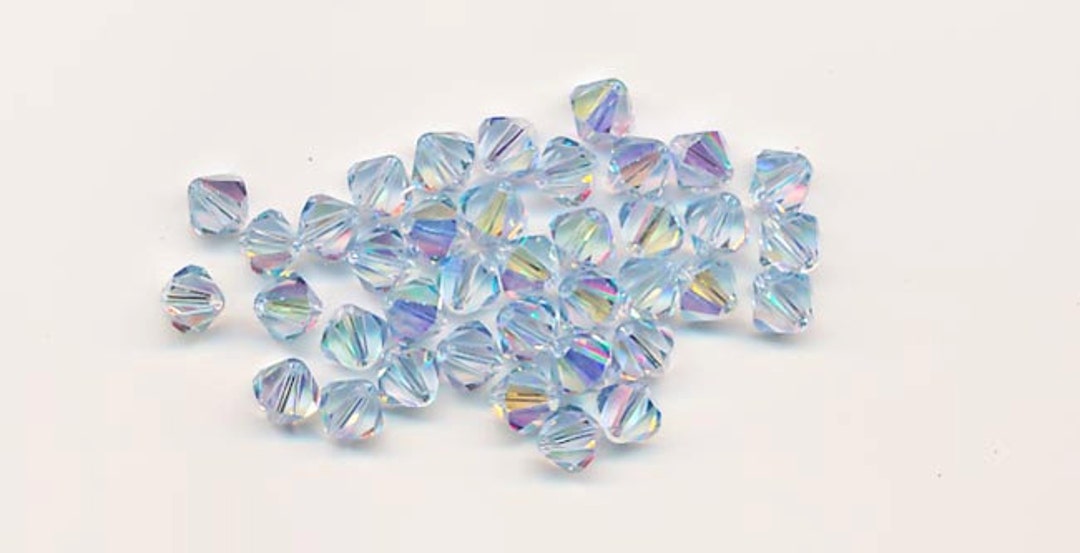 Twelve Dazzling Limited Edition Discontinued Swarovski Crystals: 8mm Bicones (art 5301) in the ...