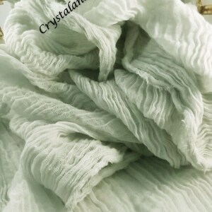 Silver Grey Cheesecloth ~ Wedding Table Runners, Napkins, Sashes, Baby ...