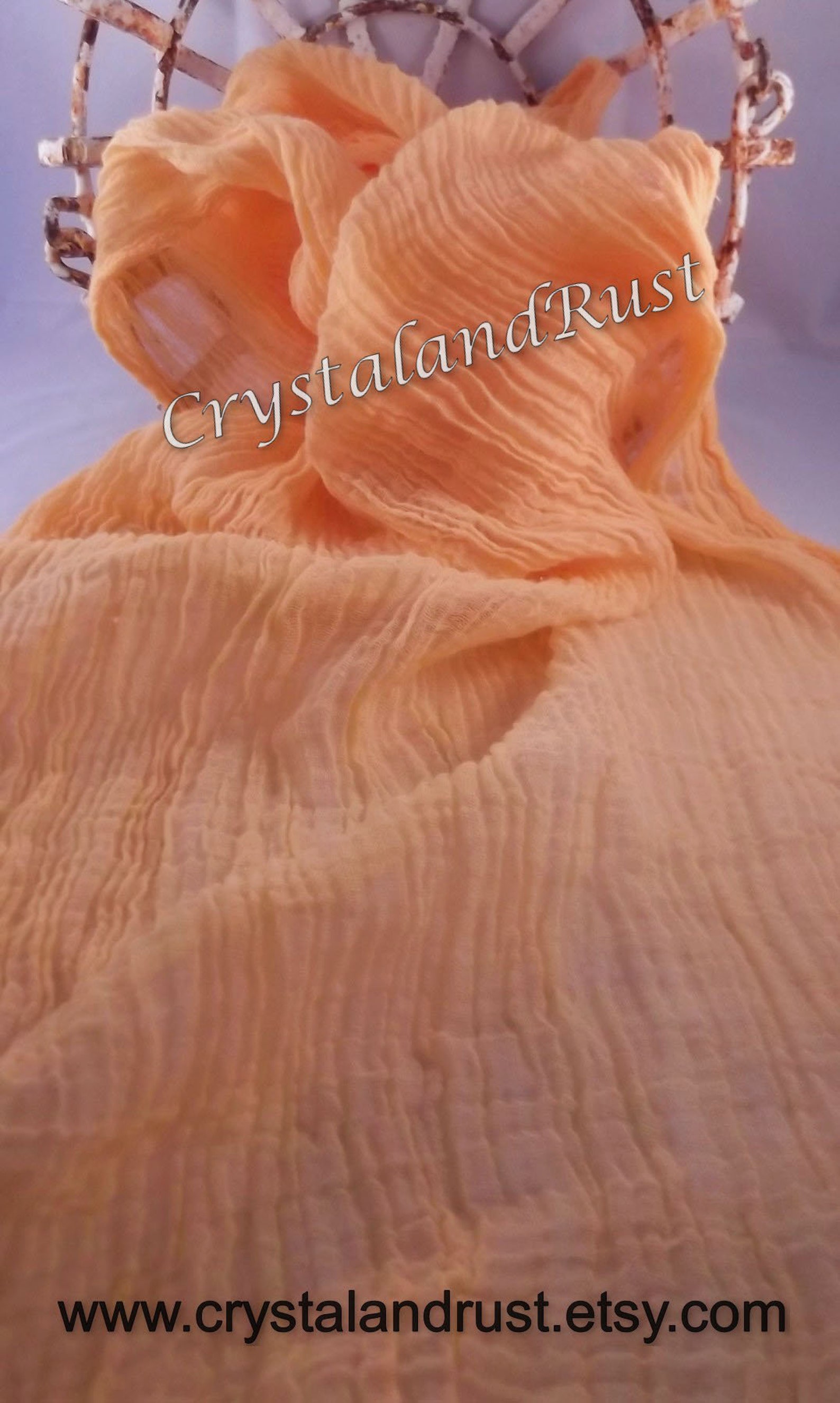 Apricot Wedding Table Runner Cheesecloth Apricot Color - Etsy