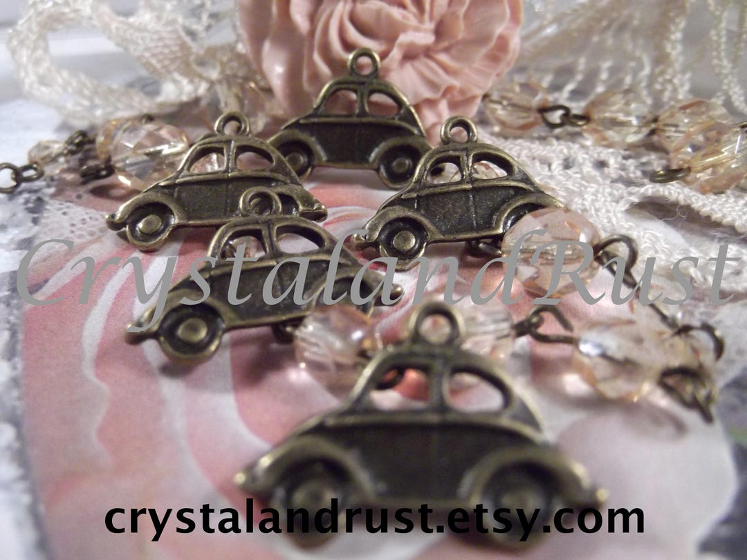 15 Pieces ~ Antique Bronze - Cute Little Car Charm - CHM - 043 - Etsy