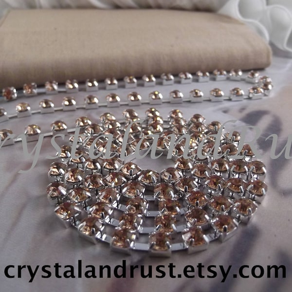 Rhinestone Cup Chain - Etsy