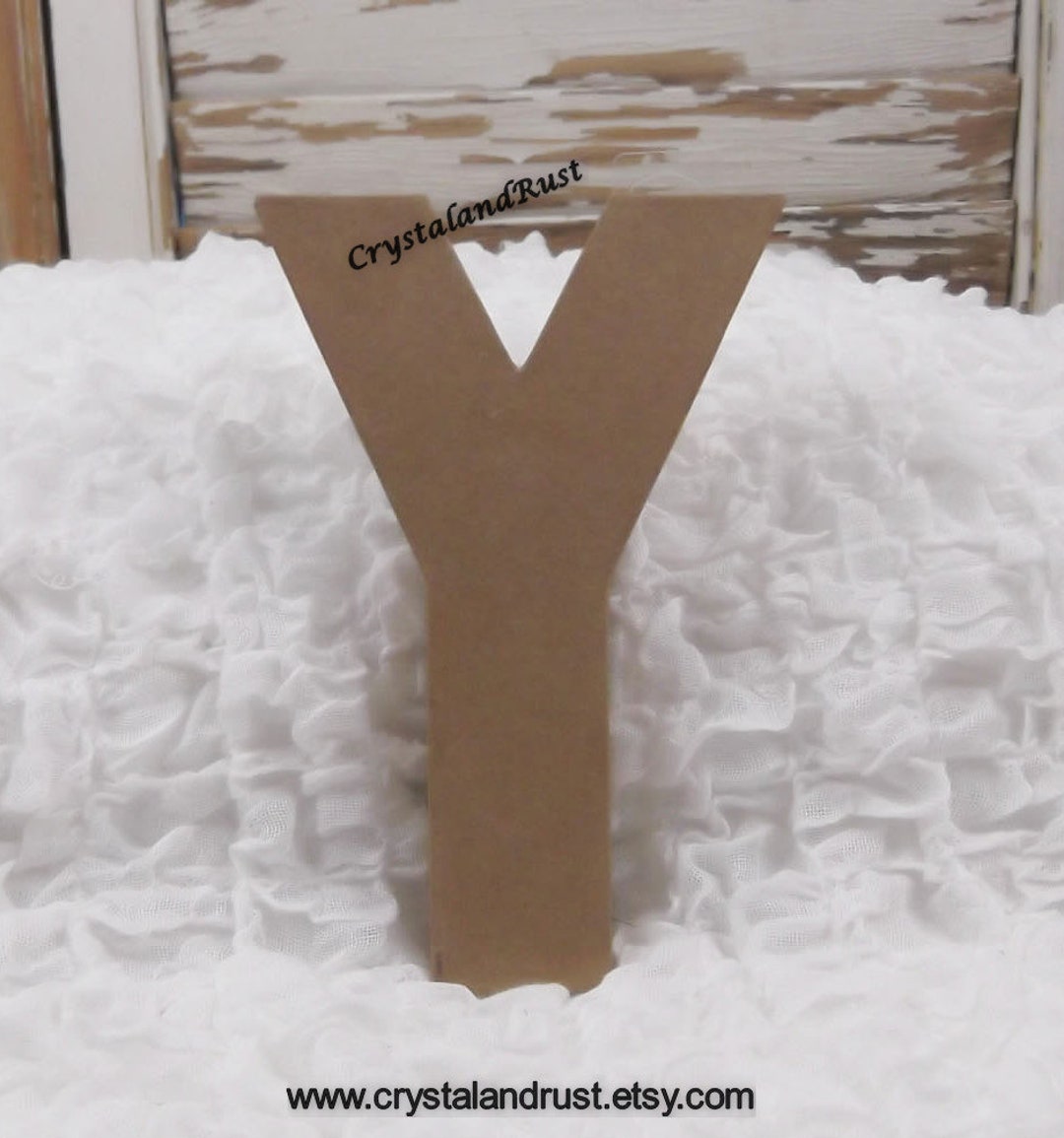 Paper Mache Letter "y" - DIY Supplies - Craft Supplies - Silk Flowers ...