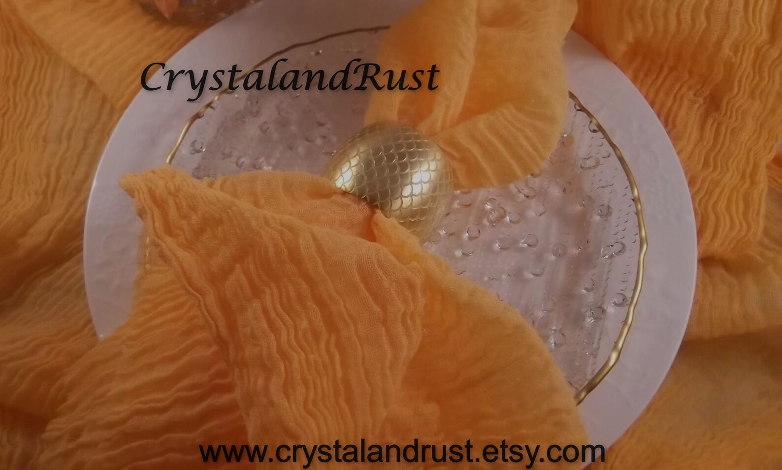 Apricot Wedding Table Runner, Cheesecloth ~ Apricot Color, Napkins ...