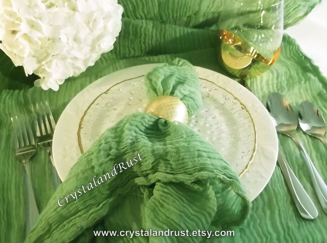 Kelly Green Cheesecloth, Wedding, Table Runners, Baby Wraps, Gauze - Etsy