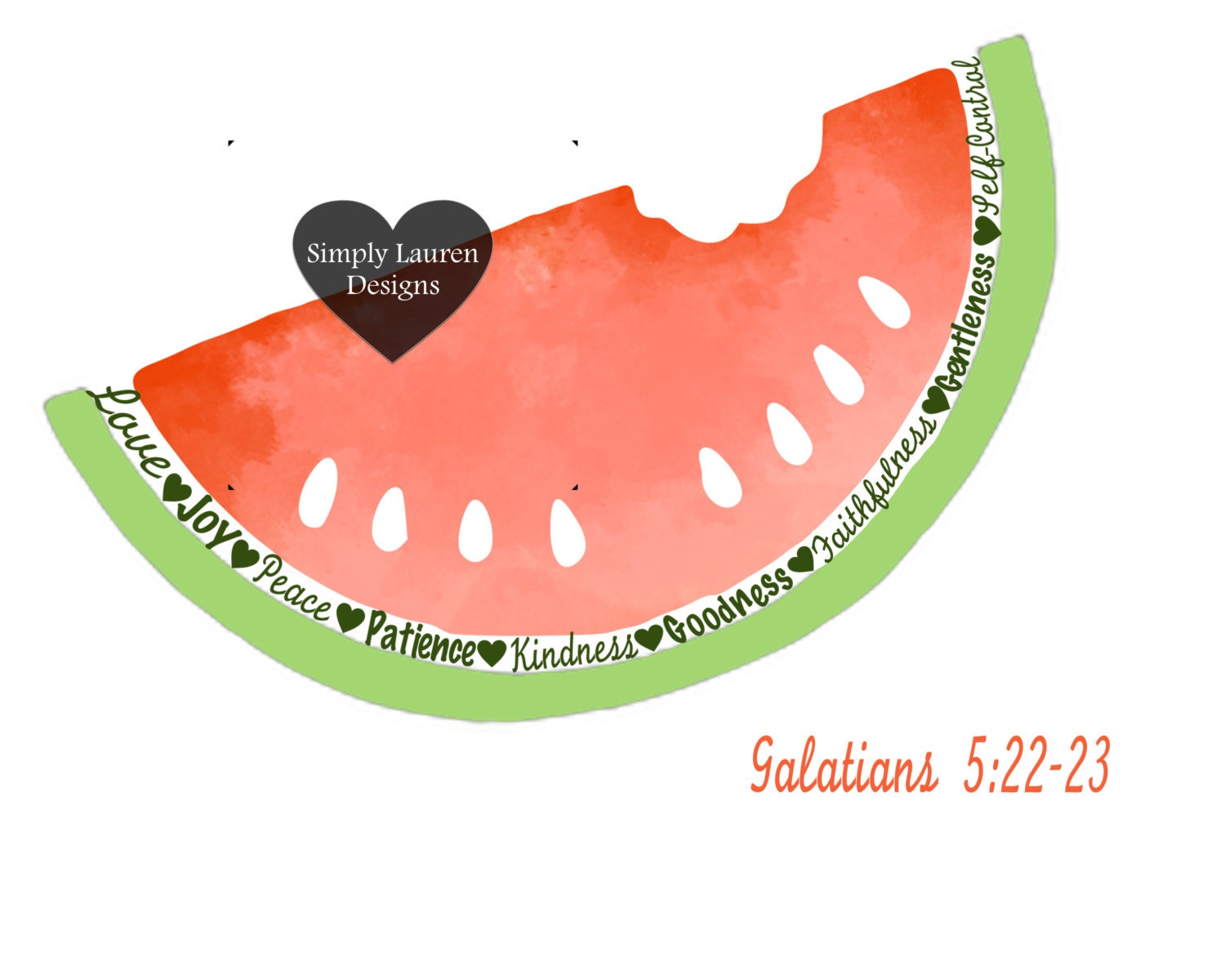 Fruit of the Spirit Watermelon - Etsy
