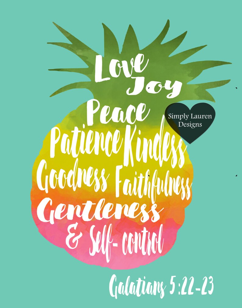 Fruit of the Spirit Pineapple - Etsy