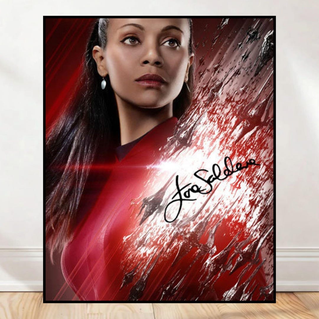 Star Trek Uhura Poster, Zoe Saldana Sci-fi Wall Art (8 X 10 Print) - Etsy