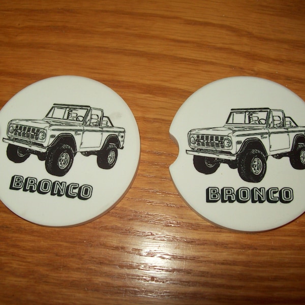 Ford Bronco Cup Coasters - Etsy