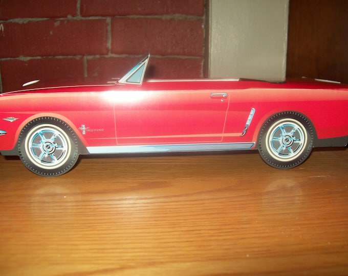 Retro Vintage Red Mustang Food Boxpopcorn Box Kids Brithday - Etsy