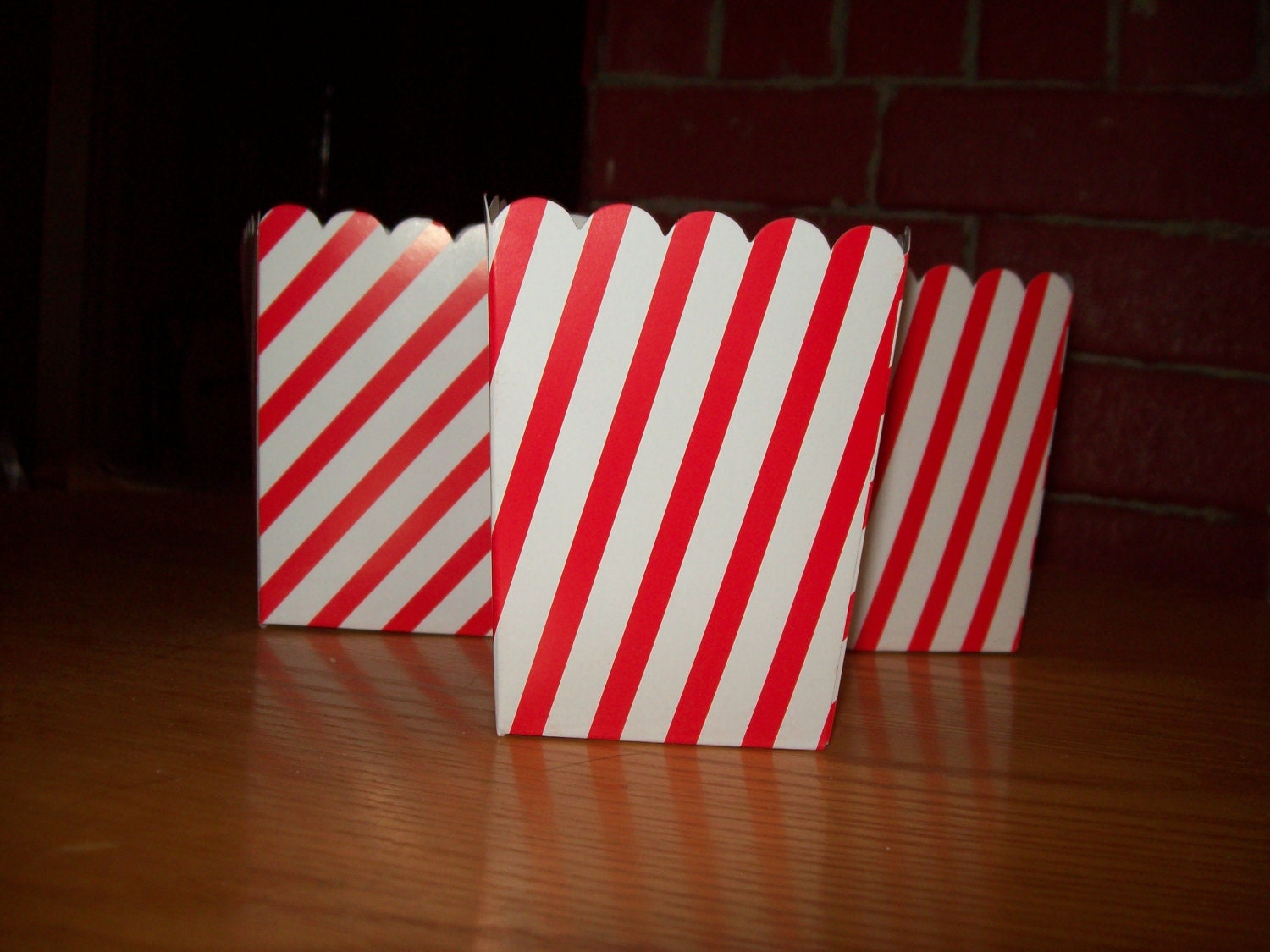 Mini Red Striped Popcorn .boxes Movie Night Party Set of 12 - Etsy