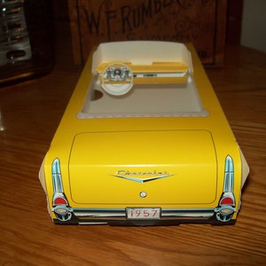 Retro Vintage Classic Yellow 57 Chevy Food Box Car Box,popcorn Box Kids ...