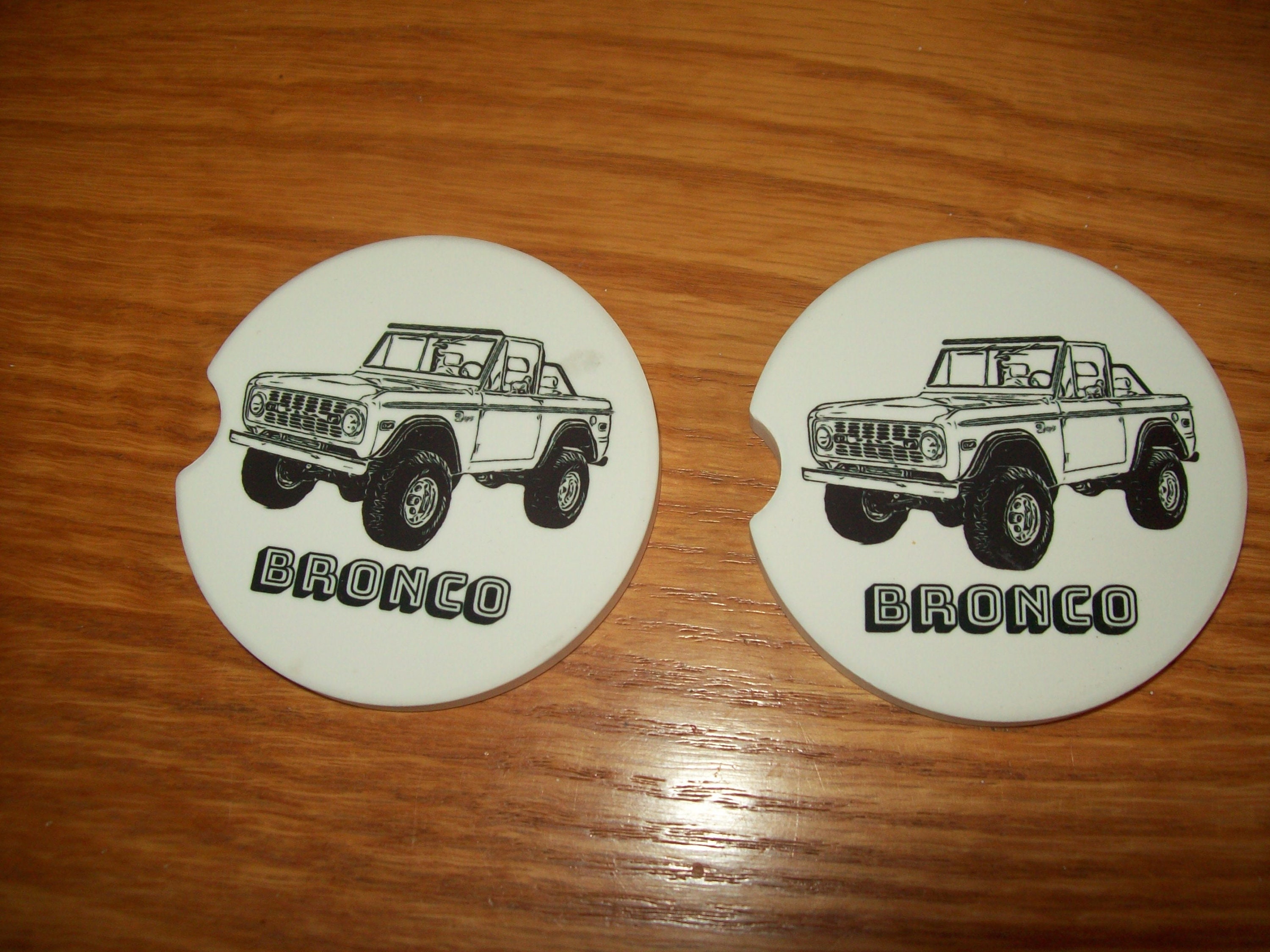 Retro Old Style Ford Bronco Car Coasters Set of 2 - Etsy