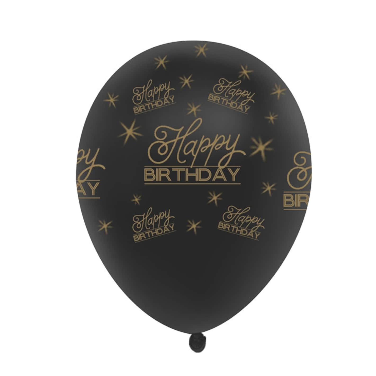 5pc Happy Birthday Black Balloons Birthday Party Decoration - Etsy