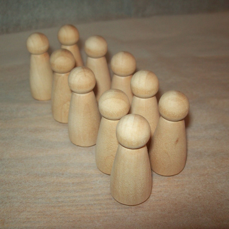 Unfinished Peg Doll - Etsy