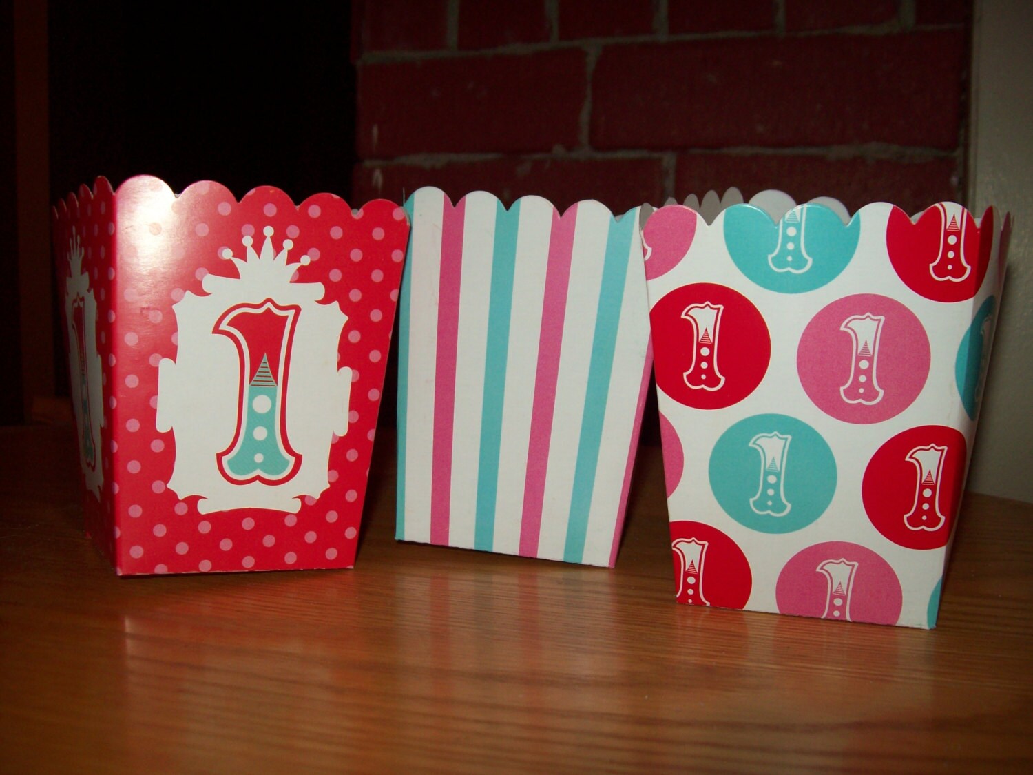 Kids 1st Birthday Mini Popcorn .boxes Movie Night Party Three - Etsy