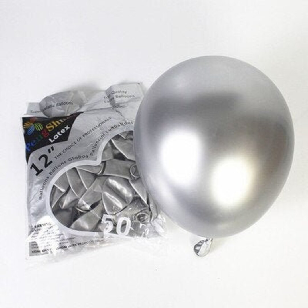 5pc Metallic Silver Balloons Birthday Wedding Kids Party Decoration - Etsy