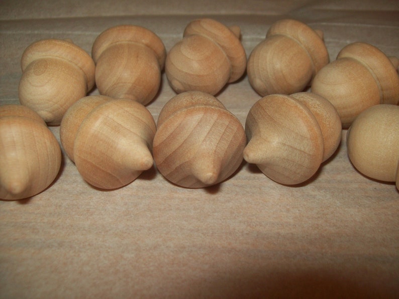 Set of 12 Wood Acorns Great for Holiday Crafts Unfinished | Etsy